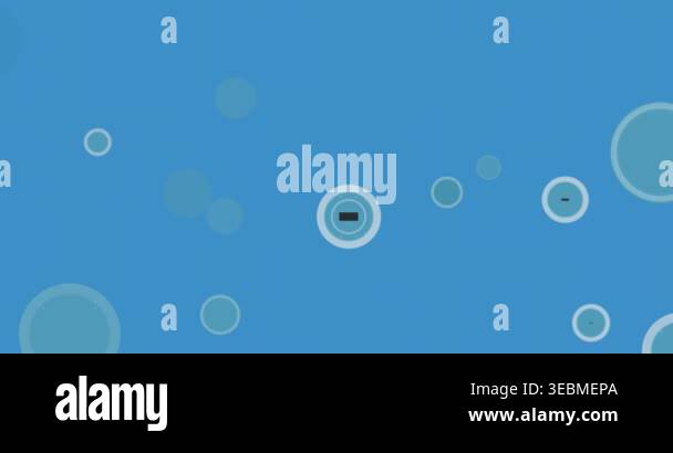 Animation of multiple 6g text banner against blue background with copy ...