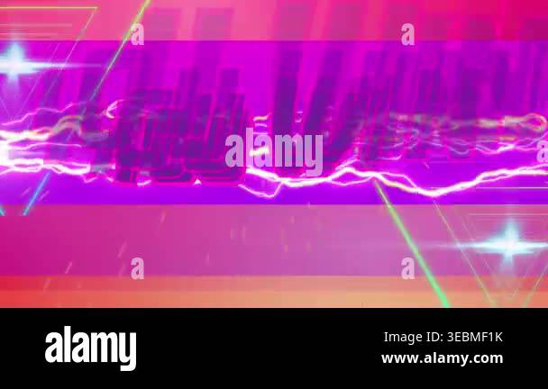Animation of you win text over shapes. Social media and digital ...
