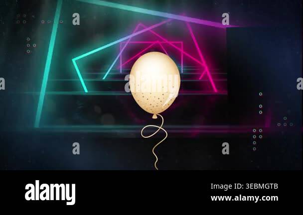 Animation of text with globe and network of connections. Global digital ...