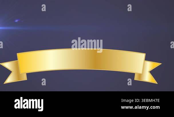 Animation of ribbon with red, white and blue stars over black ...