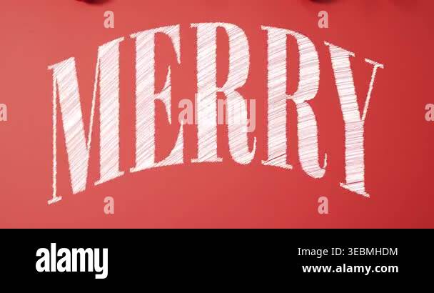 Animation of merry christmas text over christmas decorations. Christmas ...