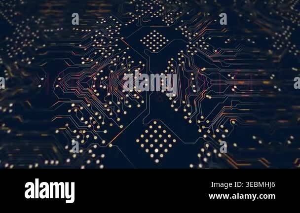 Animation of text with globe and network of connections. Global digital ...