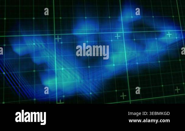 Animation of text with globe and network of connections. Global digital ...