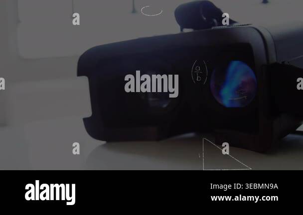 Animation of mathematical equations over vr headset. global education ...