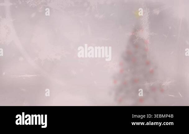 Animation of christmas text over snow falling. Social media, christmas ...