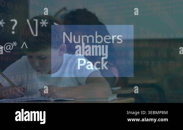 Animation of binary coding over man using laptop. Global education ...