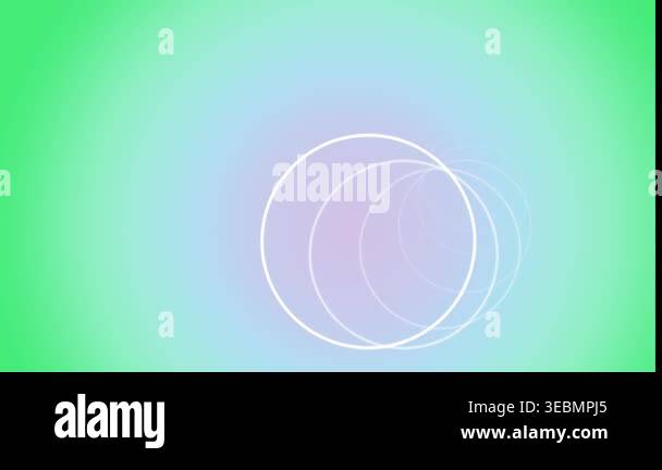 Animation of abstract circular shape spinning against copy space on ...