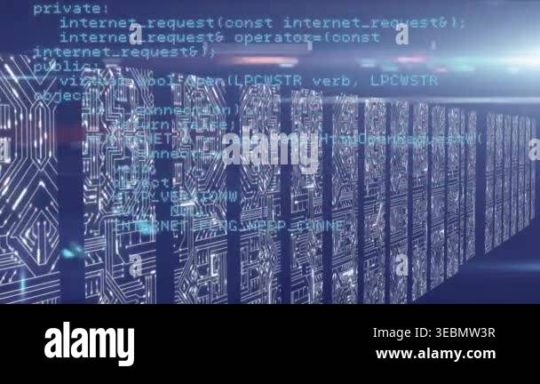 Animation of text with globe and network of connections. Global digital ...