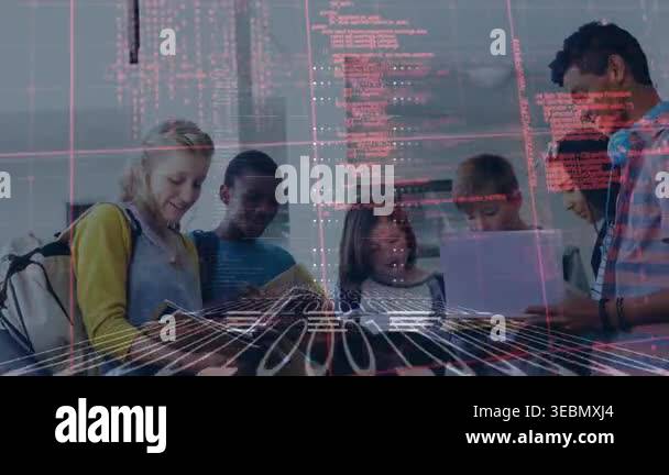 Data processing and binary coding over group of diverse kids studying ...