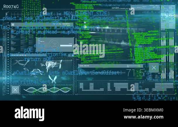 Animation of text with globe and network of connections. Global digital ...