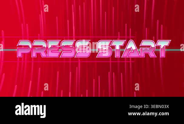Animation of game over text over light trails game over press game over ...