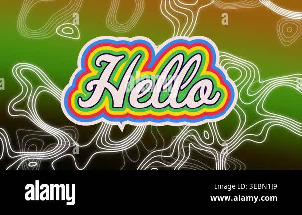 Animation of wow text over liquid on the liquid background. Social ...