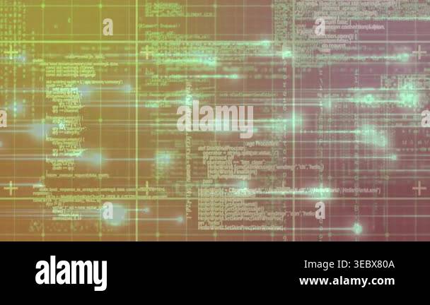 Animation of text with globe and network of connections. Global digital ...