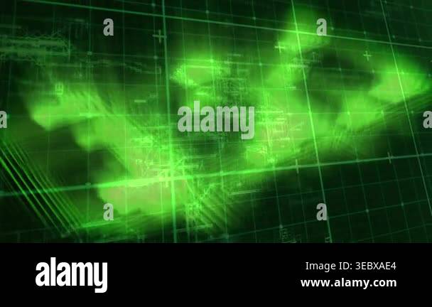 Animation of text with globe and network of connections. Global digital ...