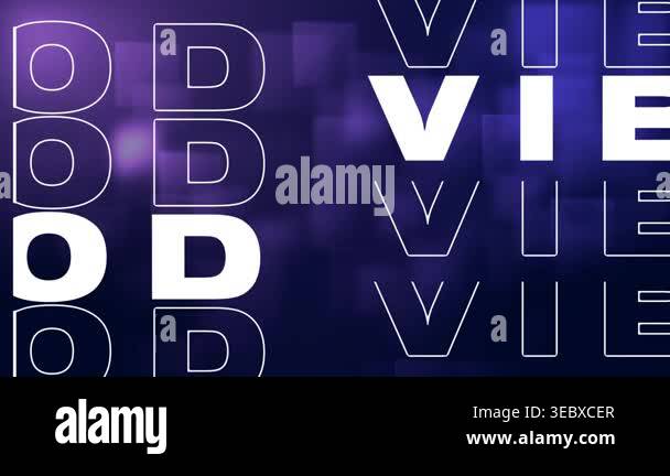 Animation of you win text over blue lights background. Social media and ...