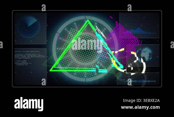 Animation of data processing over sale text. Global business and ...