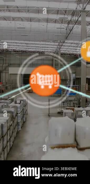 Vertical video: Rings starting orange dot, cart icon pulsing ...
