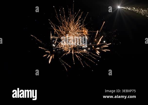 Animation of 2021 text over light spots. new year's eve party ...