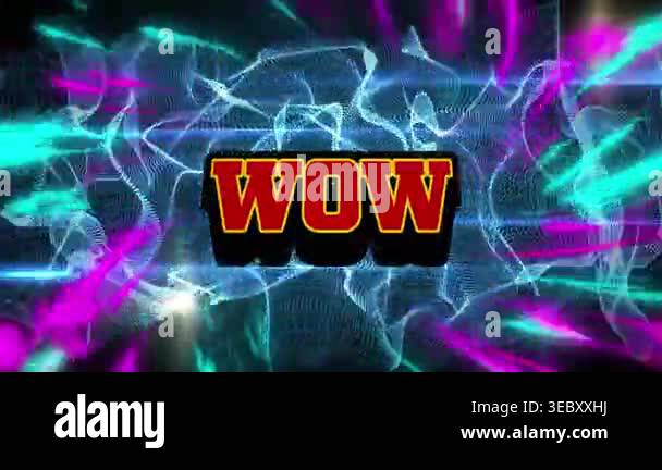 Animation of start text over blue liquid background. Video game ...