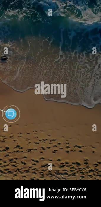 Vertical video: User icon emerging, chat icon popping, connecting for ...