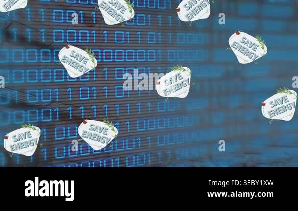 Animation of save energy over data processing. Global conservation and ...