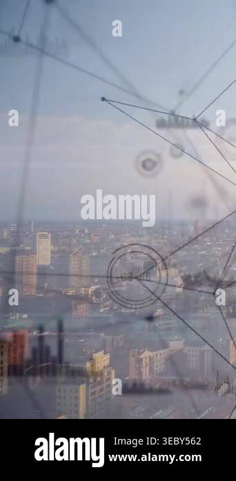 Vertical video: AR HUD overlay updating from feed on transparent glass ...