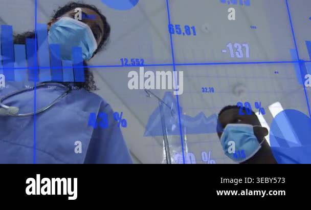 Nurse and physician entering frame, leaning over camera checking IV and ...