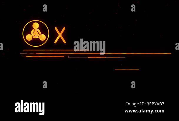 Animation of red alert sign and text on black background. emergency and ...
