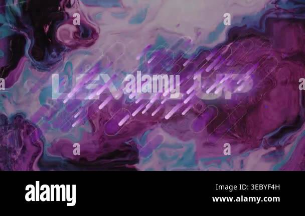 Animation of level up text over cloudy storm cloud cat. Background ...