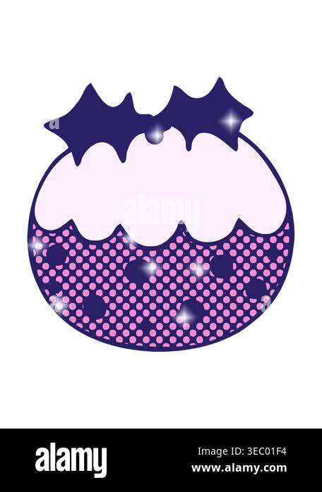 glitter effect animation of comic book style quirky cartoon christmas ...