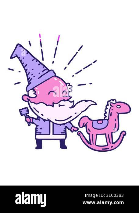 power up animation of illustration of a traditional tattoo style santa ...