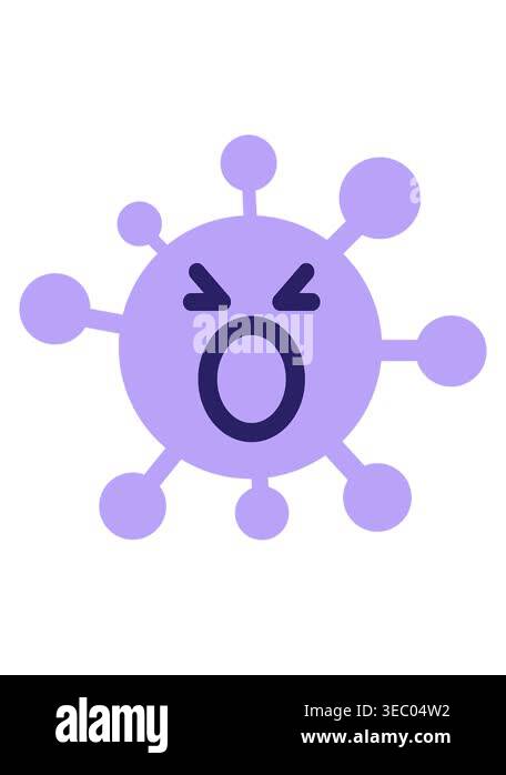 shine light effect animation of flu virus Stock Video Footage - Alamy