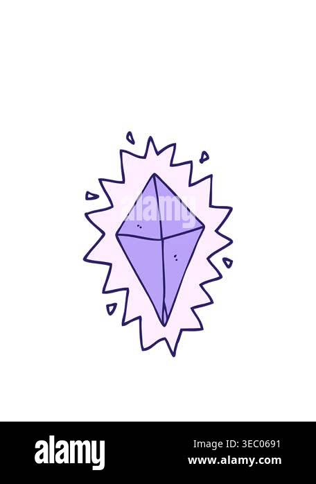 stretching up animation of cartoon diamond Stock Video Footage - Alamy