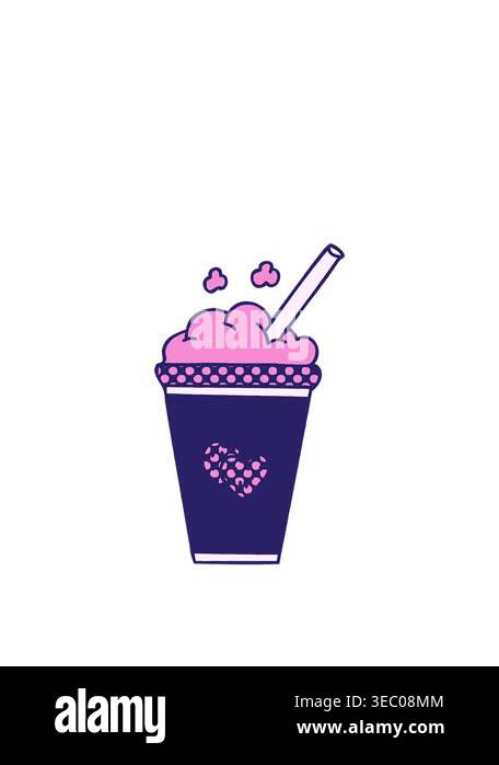 stretching up animation of comic book style quirky cartoon strawberry ...