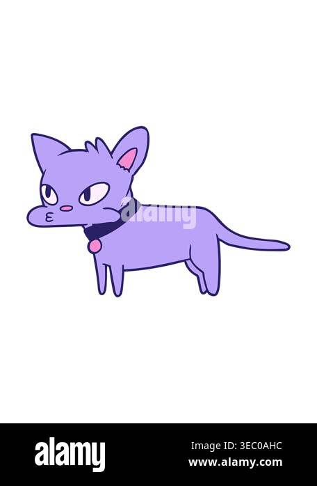 power up animation of retro cartoon cat drawing Stock Video Footage - Alamy