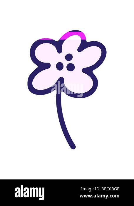 power up animation of cute simple flower Stock Video Footage - Alamy
