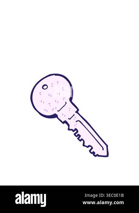 stretching up animation of cartoon key Stock Video Footage - Alamy