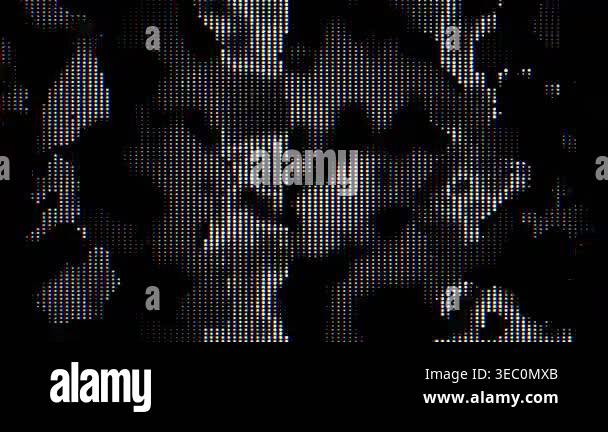 Abstract digital noise texture with pixel grid and halftone dots ...