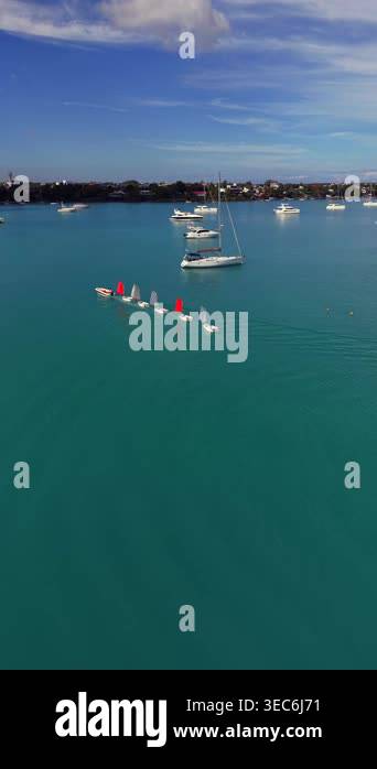 Turquoise coastal bay boats Stock Videos & Footage - HD and 4K Video ...