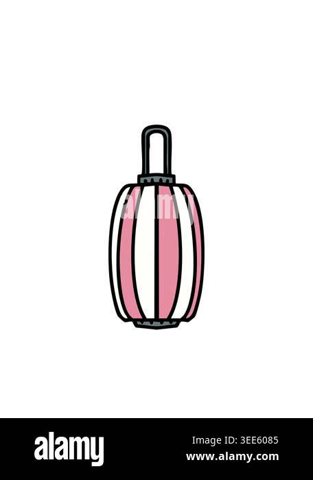 blinking radial lines animation of hanging lantern paper japanese ...