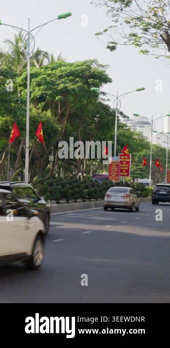 Nya Trang Vietnam 29 04 2026 Asian Rickshaw Driver Pedaling Along ...