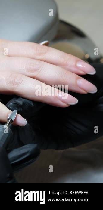 Video set shows manicure process: nails filed, dust removed, and soft ...