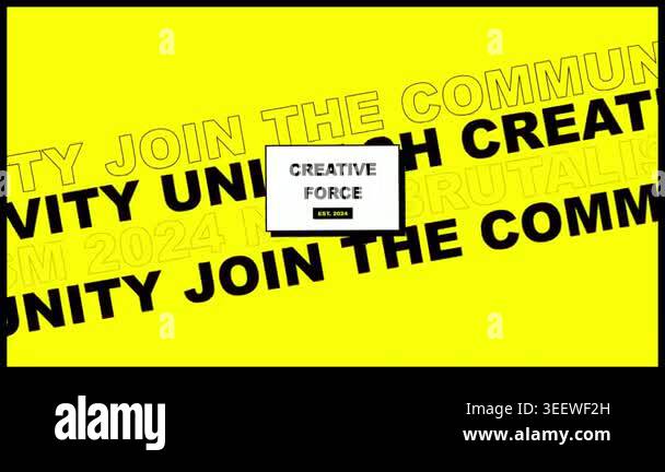Kinetic typography motion background with bold text, modern graphic ...