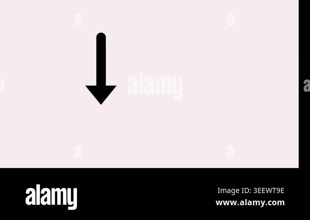 Arrow icon continuous line 4K animation video showing direction and ...