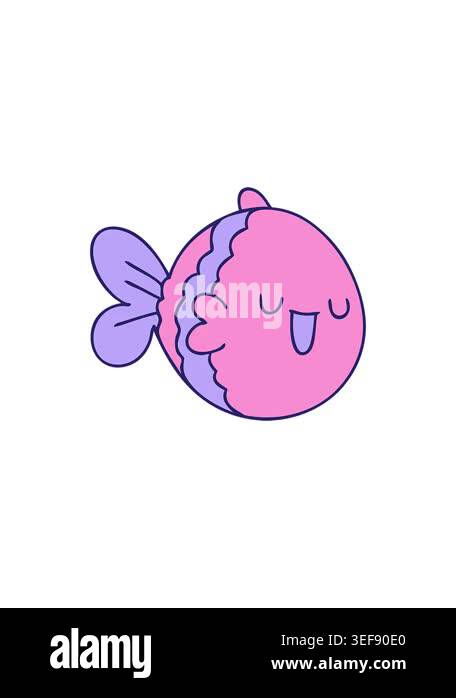 sales flash animation of quirky cartoon fish Stock Video Footage - Alamy