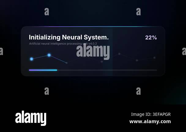 Artificial Intelligence System Initialization and Data Processing Stock ...