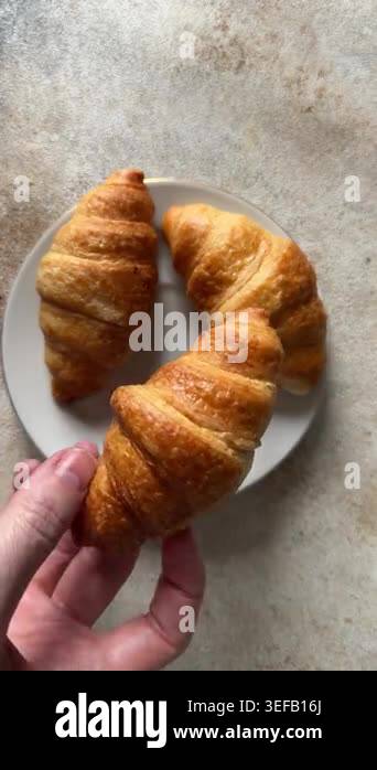 Croissants fresh pastries, fluffy treats tasty snack delicious gourmet ...