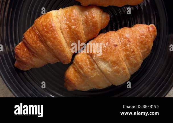 Croissants fresh pastries, fluffy treats tasty snack delicious gourmet ...