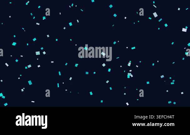 Falling Blue Confetti Celebration Background Stock Video Footage - Alamy