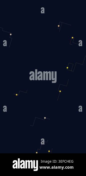 Abstract Digital Network Glowing Lines Vertical Motion Graphics Stock ...